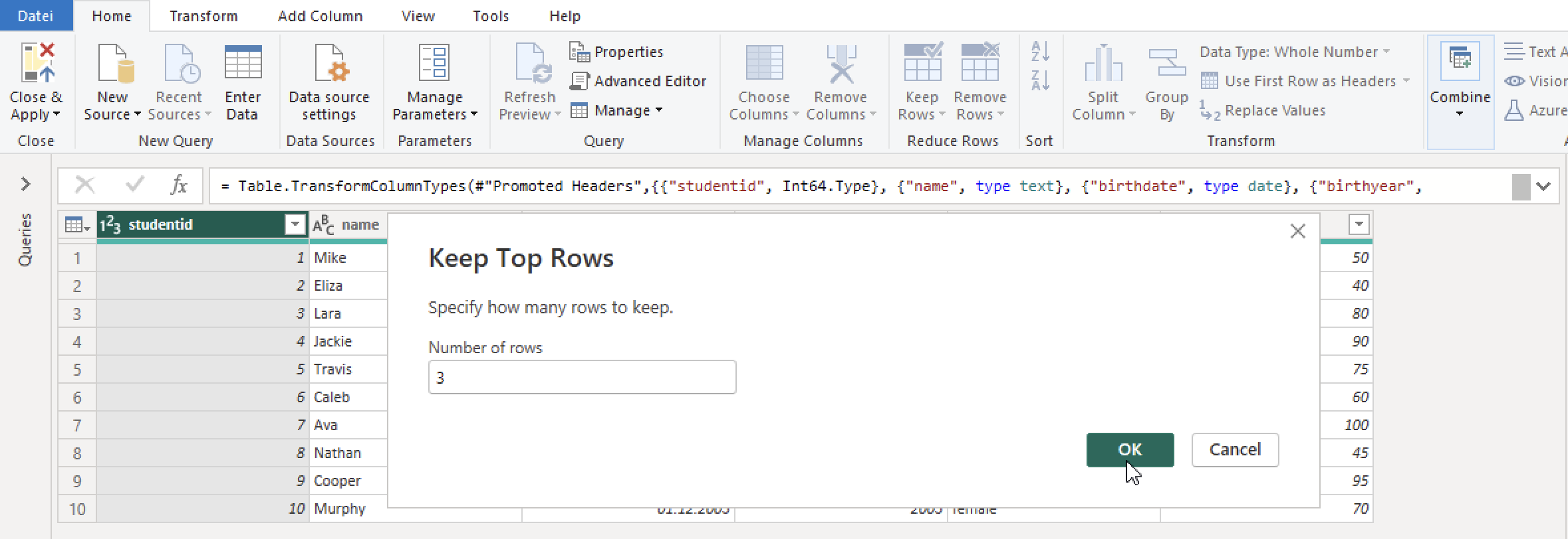 Power BI Basic Filtering In Power Query