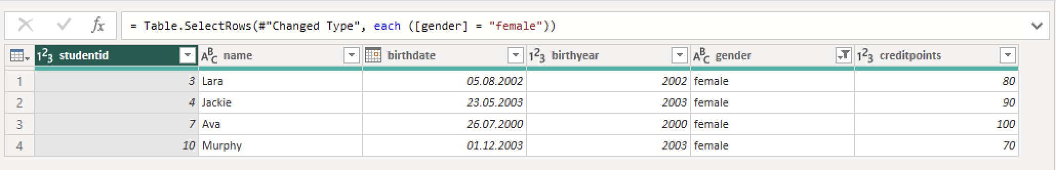 Power BI - Basic Filtering in Power Query