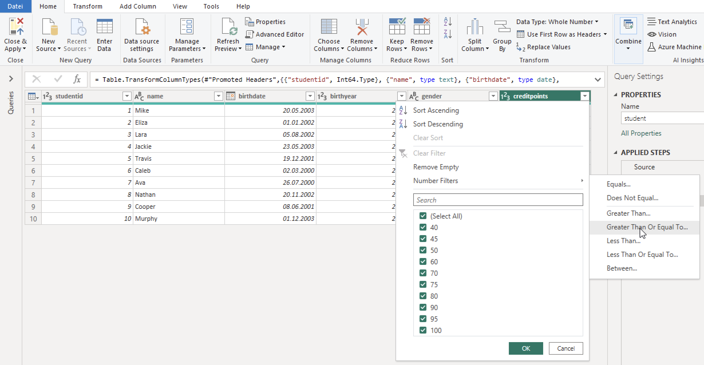 Power BI - Conditional Filtering in Power Query
