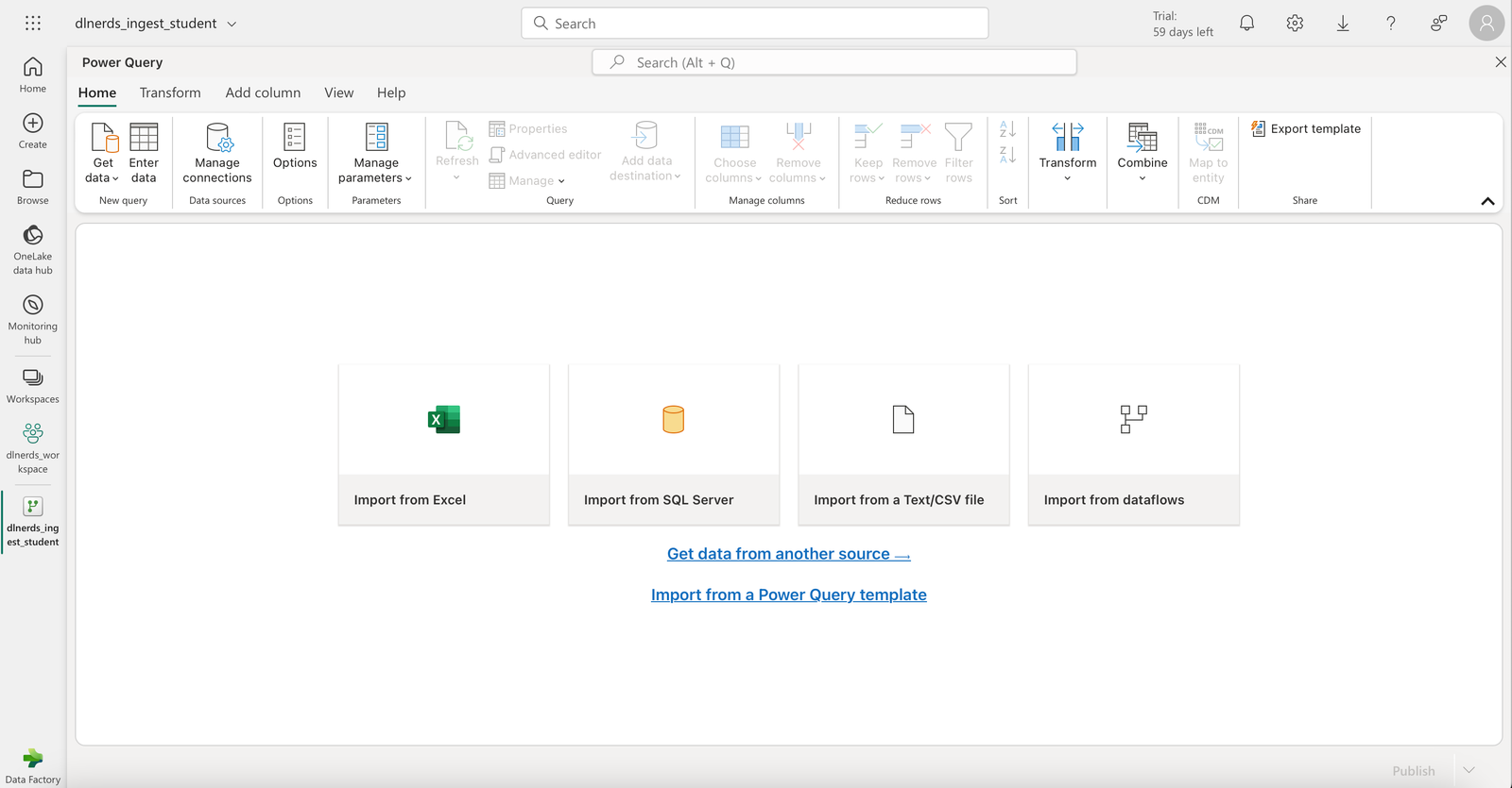 How to ingest Data into a Fabric Warehouse using a Dataflow