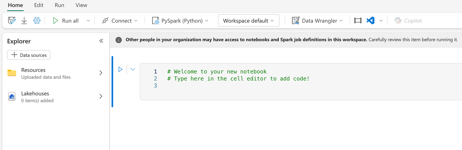 How to connect a Lakehouse and a Notebook in Microsoft Fabric