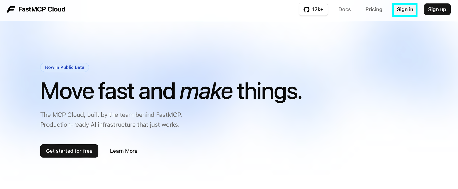 Getting Started with FastMCP Cloud: Set up a Workspace and connect your GitHub Account