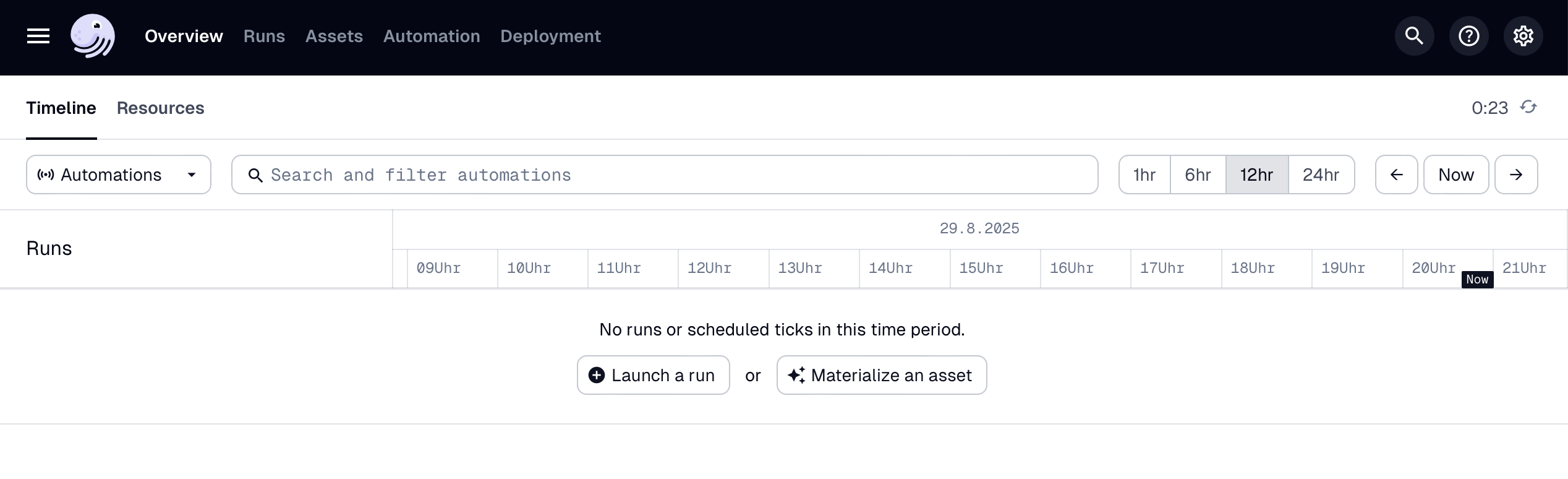 Running your dbt models via Dagster UI